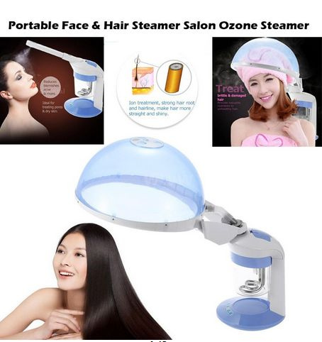 2-in-1 Mini Home Use Single Tube Personal Facial & Hair Steamer(Blue,US ...
