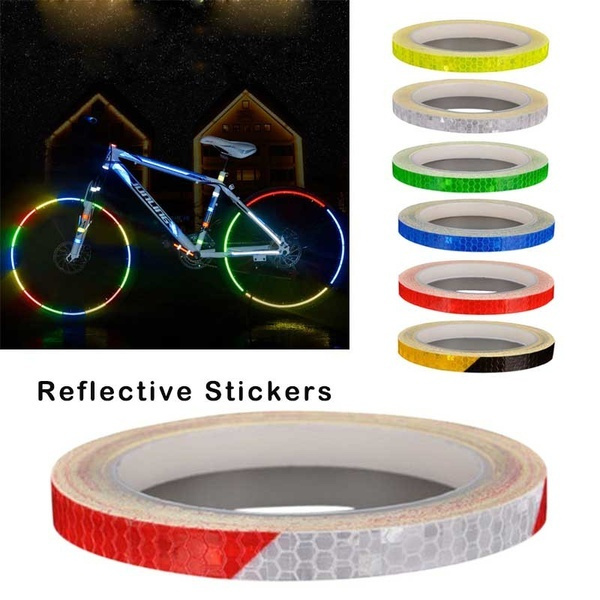 Reflective Stickers Motorcycle Bicycle Reflector Security Wheel Rim ...