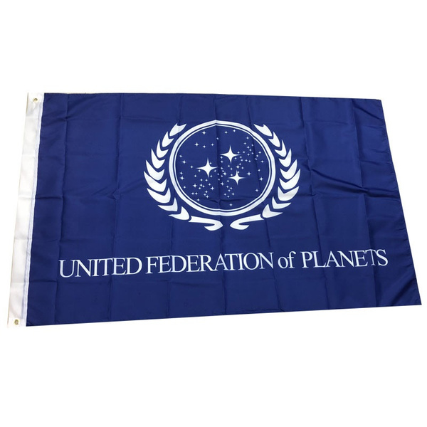 Star Trek United Federation of Planets Banner Flag 3X5FT One hundred ...