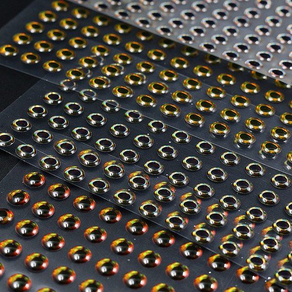 Fishing 4D fish eyes 5.8mm baitfish eye fly tying SKULL LIVING EYES ...