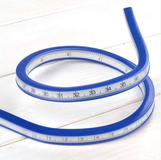 1pc 30/40/50/60cm Flat spline Arc curve ruler sleeve cloth tool ...