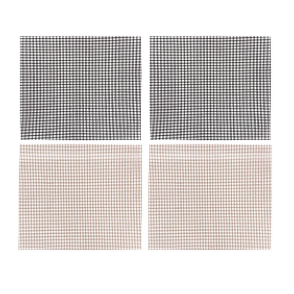 Set of 4 Reusable Durable PTFE Coated Heavy Duty Net Pad Non Stick Heat ...