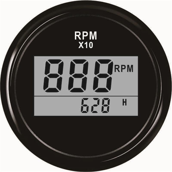 Waterproof Digital Tachometer REV Counter RPM Gauge With Hour Meter ...