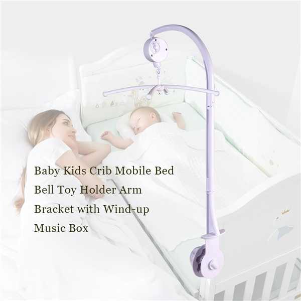 Crib Mobile Bed Bell Toy Holder Baby Music Box Holder Arm Bracket with ...