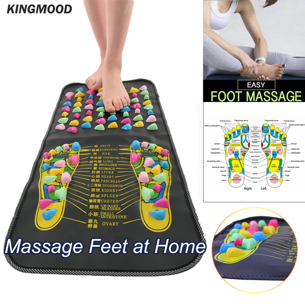 2018 Reflexology Walk Stone Pain Relieve Foot Massager Mat Health Care
