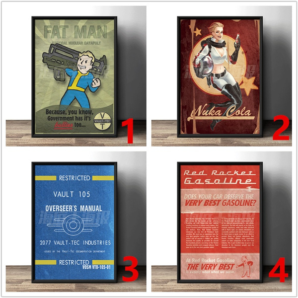 Fallout 4 Pip Boy Nukacola DLC Photo Painting Paper Photography Game ...