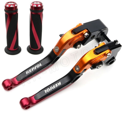 Repsol Clutch Brake Levers and Grips For HONDA CBR600RR 2003 2004 2005 ...