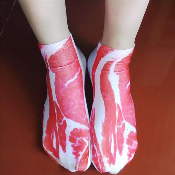 Funny Novelty Meat Socks Weird Vegan Chef Bacon Steak Beef Pork Joke ... Funny Novelty Meat Socks Weird Vegan Chef Bacon Steak Beef Pork Joke ...
