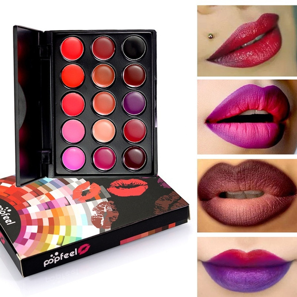 New Hot Lip Stick Palette Waterproof Lipgloss Sets Batons Maquiagem ...