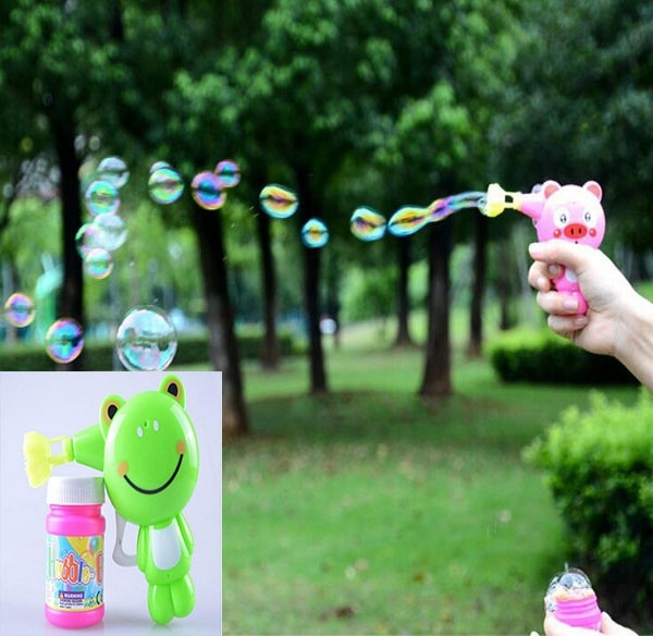 Cute Cartoon Animal Soap Water Bubble Gun for Kid Outdoor Toys Children ...