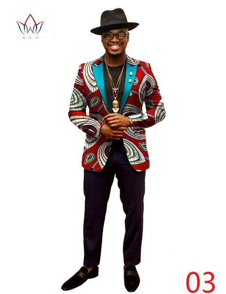 African Jacket For Men African Long Sleeve Top Mens African Clothing ...