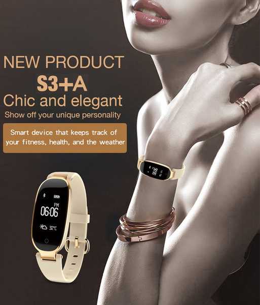 NEW S3 Fashion Smart Band Bracelet Girl Women Heart Rate Monitor Wrist Smartband Lady Female ...