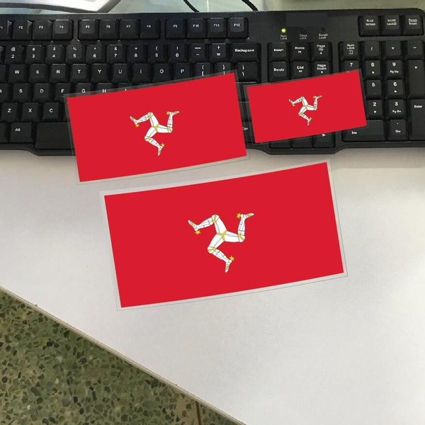 Isle of Man National Flag Vinyl Decals Sticker for Car Window Truck ...