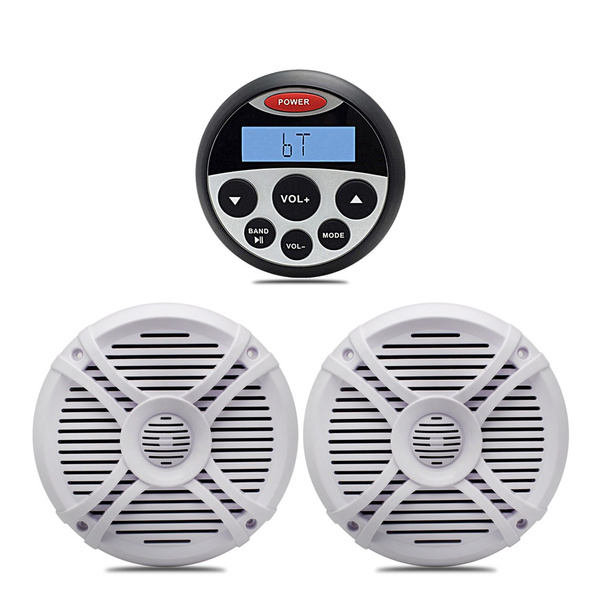 Waterproof Marine Stereo Audio Bluetooth MP3 Player AM/FM Radio for UTV ...