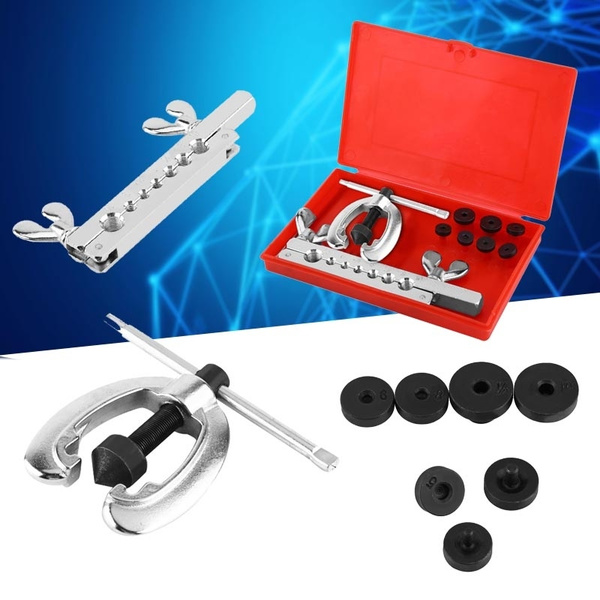 9pcs Pipe Flaring Kit Brake Fuel Tube Repair Flare Kit With Cutter ...