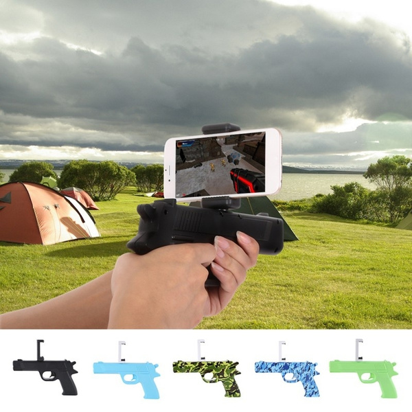 AR Gun Smart Pistol Bluetooth GameV Handle Controllers W/ Phone Stand ...
