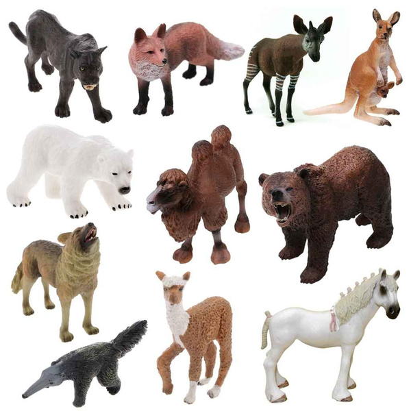 Realistic Wild/Zoo/Farm Animal Model Figure Kids Educational Toy ...