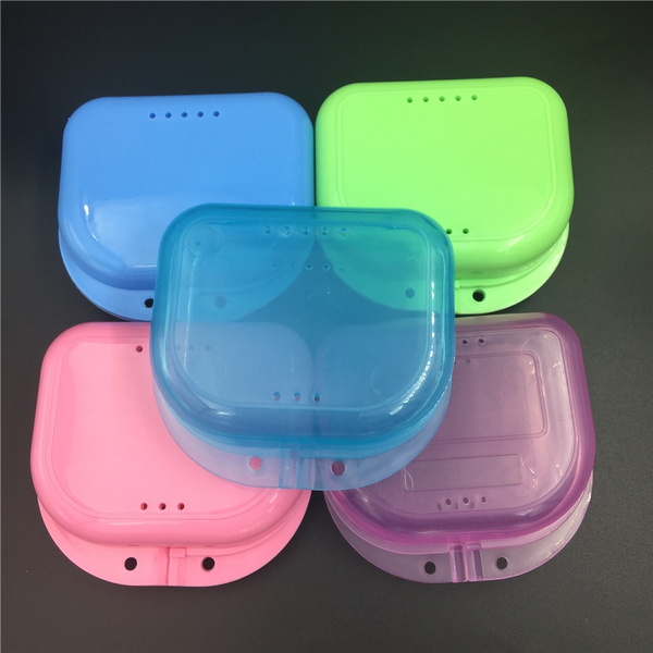 10PCS Dental Orthodontic Retainer Box Denture Storage Case Box ...