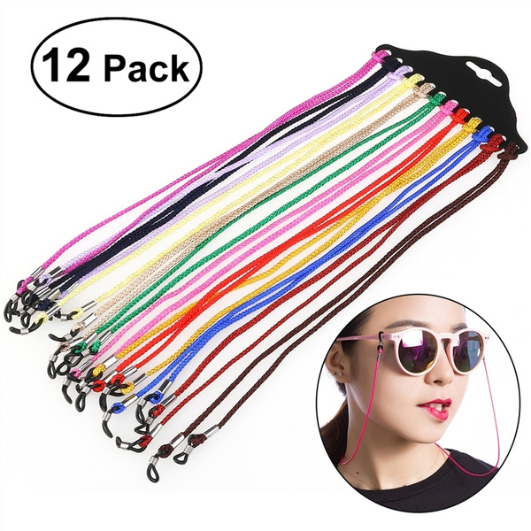 NUOLUX 12pcs Nylon Spectacle Frame Holder Sunglasses Eyewear Cord Neck ...