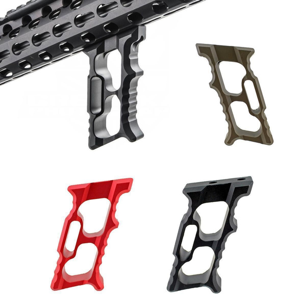Tactical Lightweight Aluminum Mini Vert Grip Foregrip for KeyMod & M ...