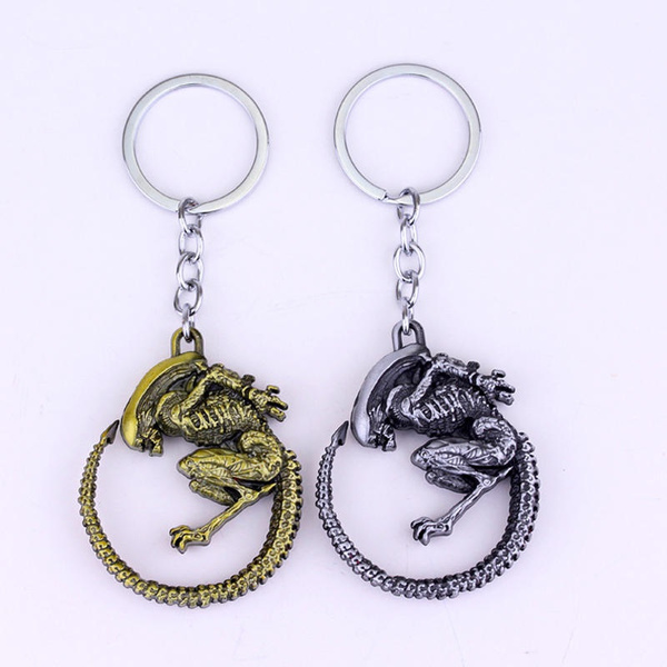 Fashion Movie Jewelry Alien vs. Predator Keychain Horror Films AVP ...