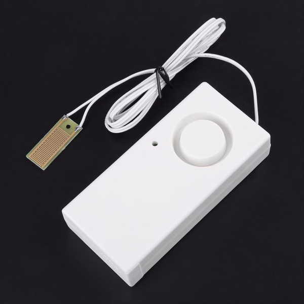 Water Leak Alarm Flood Level Overflow Detector Sensor Pool Home Security White Wish