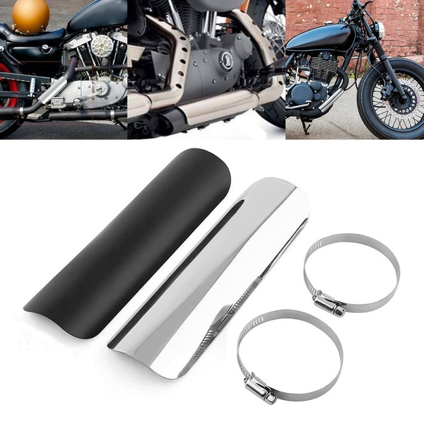 Pipe Heat Shield Exhaust Heat Shield Protector Universal Motorcycle ...