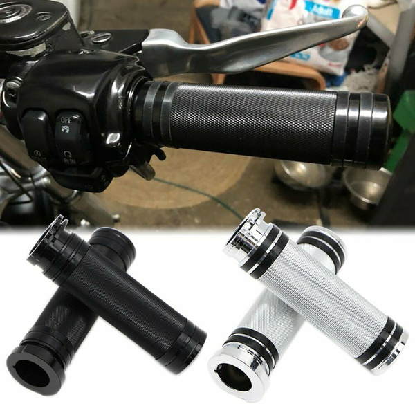 1"/25mm Heavy Duty CNC Billet Edge Cut Handlebar Hand Grips For ...