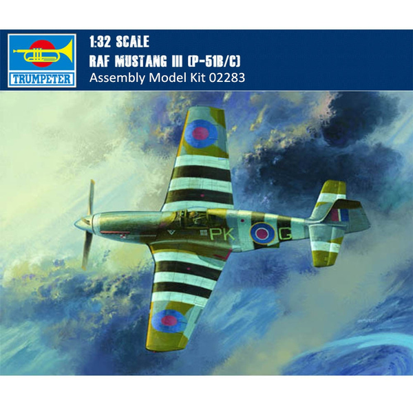 Trumpeter 02283 1/32 Scale RAF Mustang III P-51B/C Fighter Plastic ...