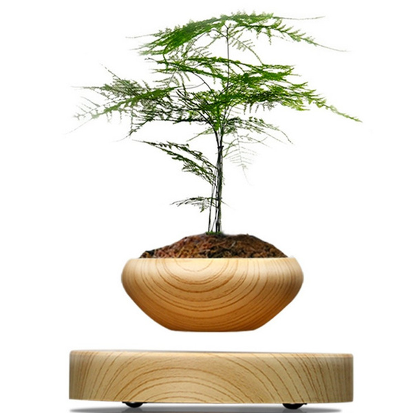 Magnetic Suspension Flower Pot Magnetic Levitation Potted Plant Flower ...