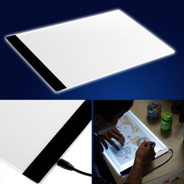 1 A4 LED Artist Thin Art Stencil Board Light Box Tracing Drawing Board ...