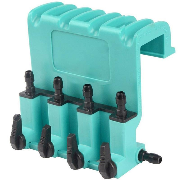 New Plastic 4 Way Outlet Air Control Gang Valve Aquarium Pump Control ...