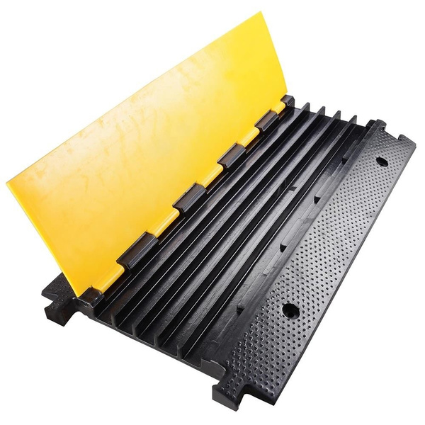 5 Channel Rubber Electrical Wire Cable Cover Ramp Guard Warehouse Cord ...