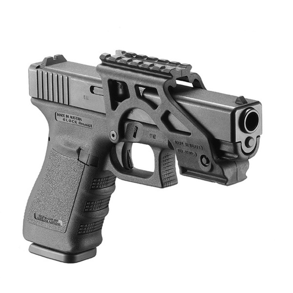 Tactical GIS Rail Scope Mount For Glock GIS G17 Black Laser Flashlight ...