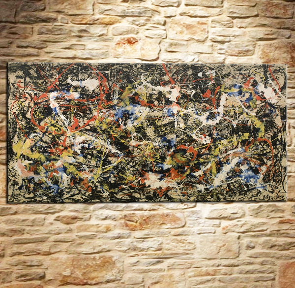 Jackson Pollock Convergence, Home Decor HD Print Painting on Canvas ...