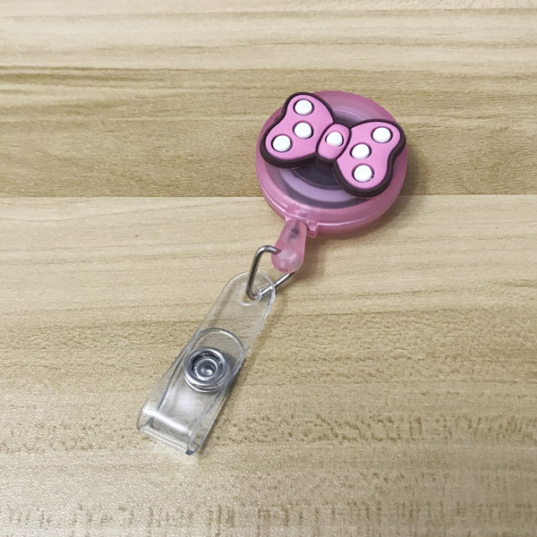 New Retractable Ski Pass ID Card Badge Holder Reel Pull Key Name Tag ...