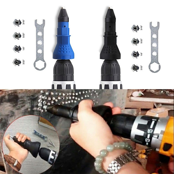Electric Rivet Nut Gun Cordless Riveting Tool Insert Nut Adapter Drill ... Electric Rivet Nut Gun Cordless Riveting Tool Insert Nut Adapter Drill ...