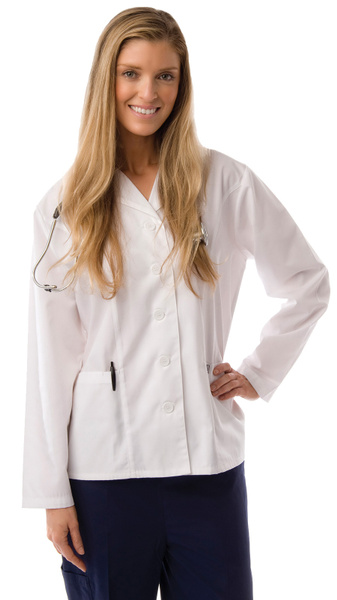Women's Princess Cut Short Lab Coat Uniform | Wish