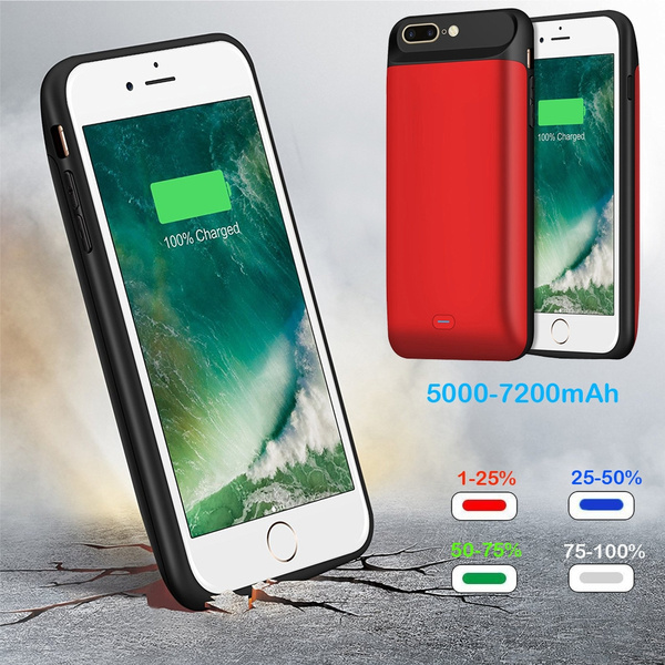 Smart Magnetic TPU Backup Power bank Pack battery Charger Case For ...