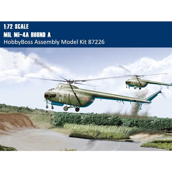 HobbyBoss 87226 1/72 Scale Mil Mi-4A Hound A Helicopter Military ...
