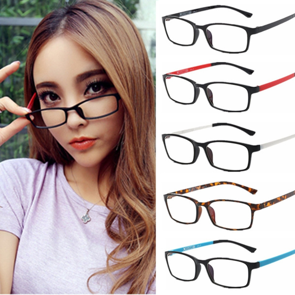 Retro 6Colors Computer Glass Student Frame Eyeglasses Clear Lens ...