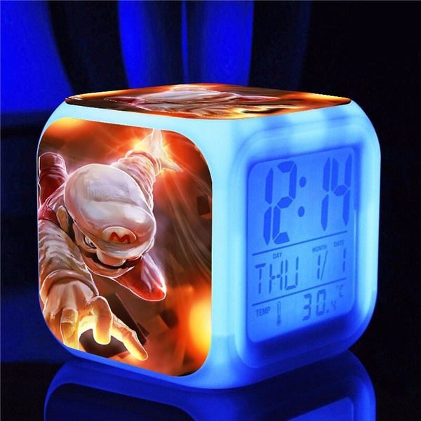 Super Mario LED Digital alarm clock cool Popular pattern Alarm Clock ...