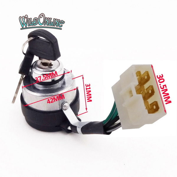 WildOnline 6 Wire On Off Start Kill Ignition Key Switch For DuroMax ...
