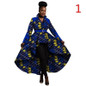 Autumn African Trench Coat for Women African Print Tops Long Sleeve ...