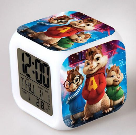Alvin and the Chipmunks Luminous Alarm Clocks Movie Cartoon The Road ...