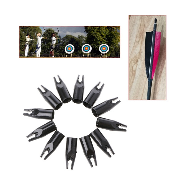 60pcs 8mm Bow Arrow Outsourcing Tail Archery Equipment Carbon ...