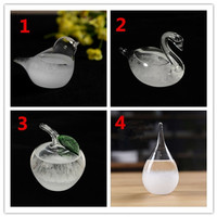 1piece Weather Forecast Barometer Bird Shape Storm Glass Home Office ...