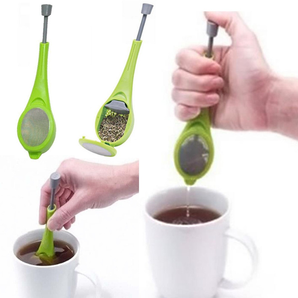 Tea Bag Squeezer Infuser Strainer Filter Plastic Silicone Loose Tea ...