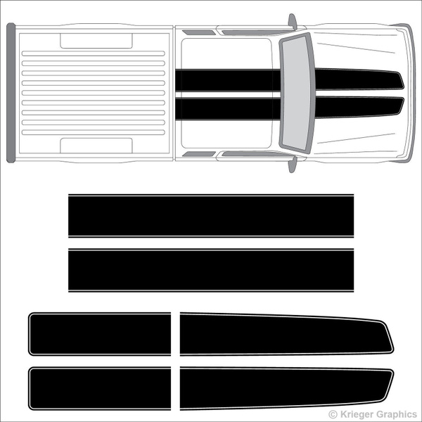 Ford Ranger EZ Rally Racing Stripes 3M Vinyl Stripe Decals Graphics | Wish