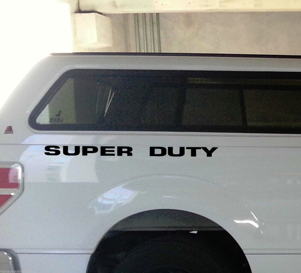 2Pcs Ford Super Duty Letters Decals for F-150, F-250 F-350, Excursion ...